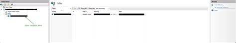 Sites Not Visible Under The Sites Node In Connection Pane Stack Overflow