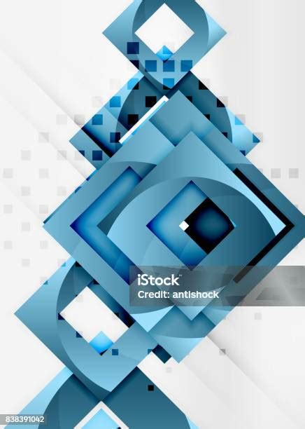 빛의 형상 개체 사각형 3d 공간 추상적인 배경 블럭에 대한 스톡 벡터 아트 및 기타 이미지 블럭 초현대적 추상적인 Istock