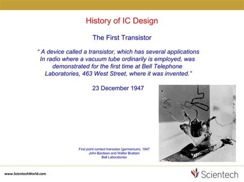 Basics Of Vlsi PPT Physics Science