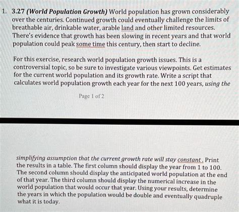 1327 World Population Growth World Population Has Grown
