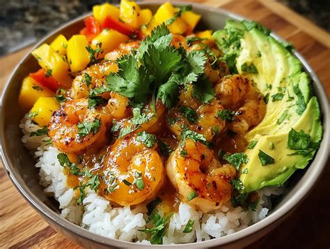 Shrimp Mango Rice Bowls 5 Tropical Flavors Zagarecipes