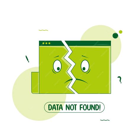 Premium Vector Data Not Found Hand Drawn Illustration