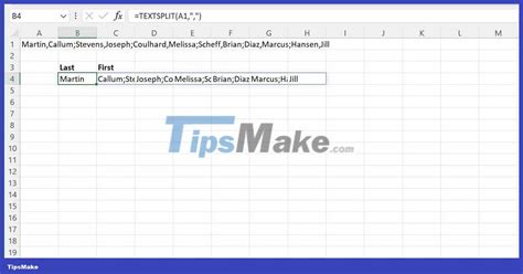 How To Use The Textsplit Function In Microsoft Excel