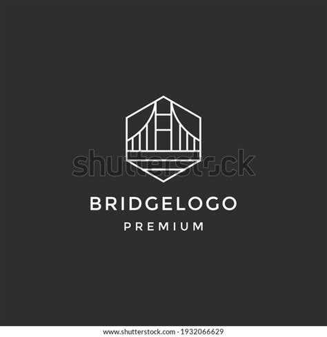 Bridge Logo Vector Icon Illustration Line 库存矢量图（免版税）1932066629