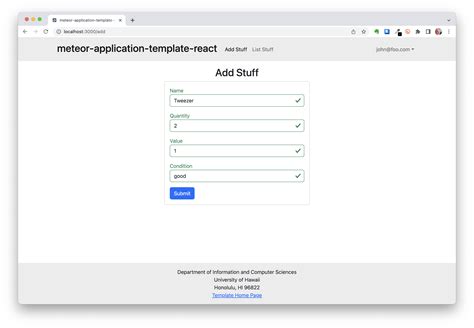 Ics 314 Fall 2023 Meteor Application Template React Add A Dollar