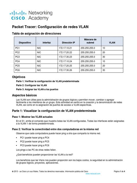 3 3 12 Packet Tracer Vlan Configuration Pdf Controlador De Interfaz De Red Arquitectura De