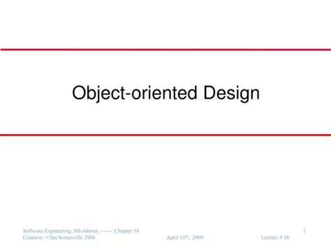 Ppt Object Oriented Design Powerpoint Presentation Free Download