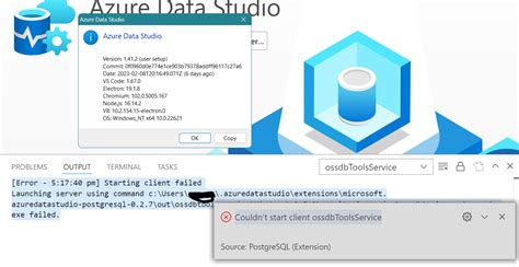 Starting Client Failed Ossdbtoolsservicemainexe Failed · Issue 350 · Microsoft