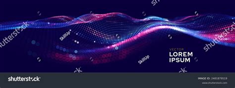 Cyber Big Data Flow Particles Tech Stock Vector Royalty Free 2481879519 Shutterstock