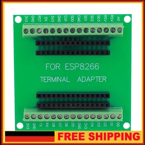 Esp8266 Breakout Board Gpio Terminal Screw Board Für Esp8266 Esp 12e Nodemcu De Eur 451