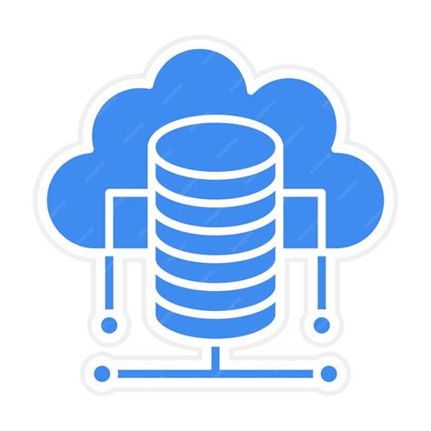 Premium Vector Cloud Database Icon Vector Image Can Be Used For Cloud Computing