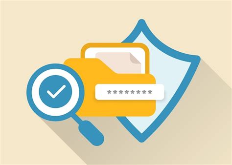 Premium Vector File Safety And Secure Data Management Minimalist Flat Illustration