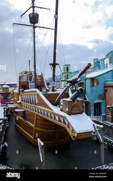 Queen Annes Revenge Replica Of Ship Used By The English Pirate Blackbeard And Centrepiece Of