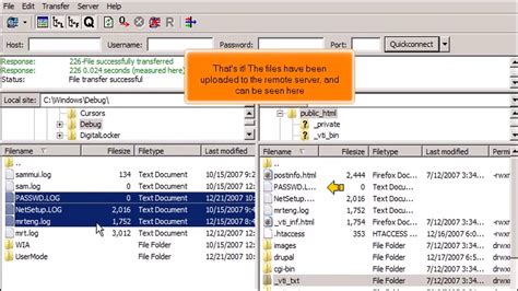 Ftp Filezilla Uploading Files Youtube