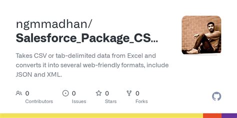 Github Ngmmadhansalesforcepackagecsv2xmlconverter Takes Csv Or Tab Delimited Data From