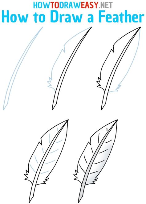 How To Draw A Feather How To Draw Easy