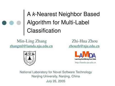 ppt a k nearest neighbor based algorithm for multi label classification powerpoint