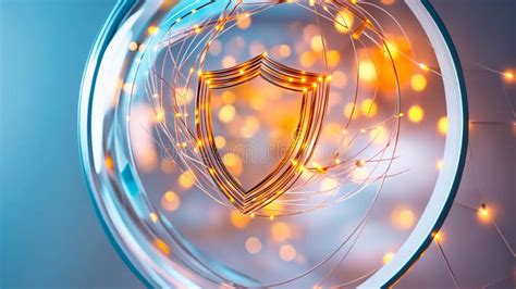 Cybersecurity Shield In A Network Of Digital Connections Protecting Data With Advanced