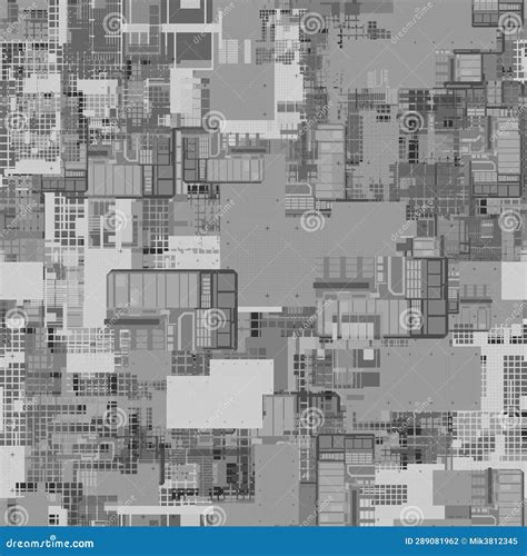 Scifi Displacement Map For 3d Stock Illustration Illustration Of Texture Mosaic 289081962