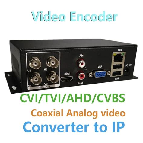 4ch Cctv Video Encoder Analog To Network Surveillanc Bnc Analog Camera To Network Converter