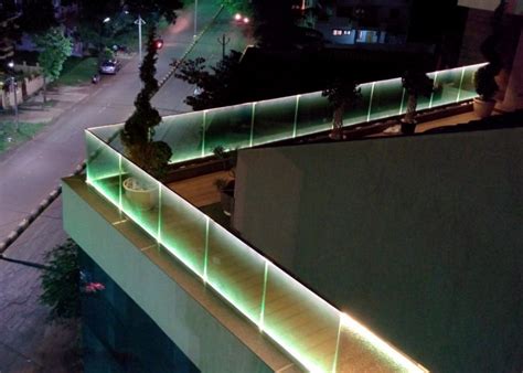 Imperio Led Series Frameless Glass Railings Glass Railing Handrail