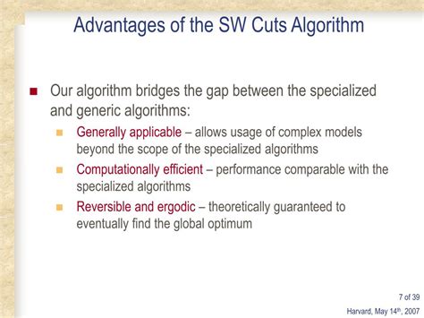 Ppt Hierarchical Image Motion Segmentation Using Swendsen Wang Cuts