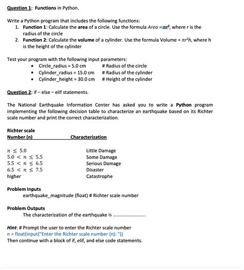 Solved Question Functions In Python Write A Python Chegg