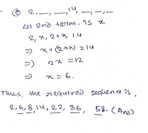 Solved Study This Sequence Of Numbers 3 4 7 11 18 29 47 76
