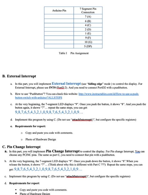 Write C Codes To Display 0 9 Digits On 7 Segment