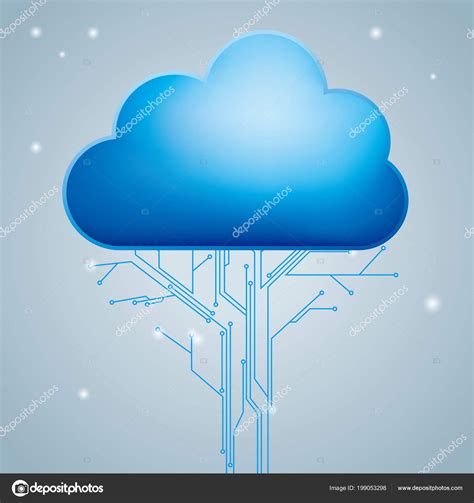 Cloud Computing Networking Design Concept Circuit Board Concept Stock