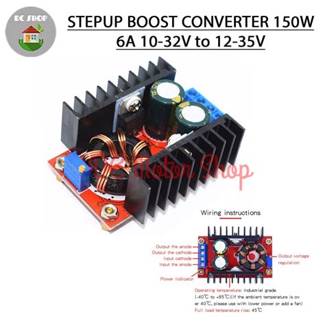 Jual Dc Stepup Boost Converter 150w 6a 10 32v To 12 35v Step Up Dc Step Up Shopee Indonesia