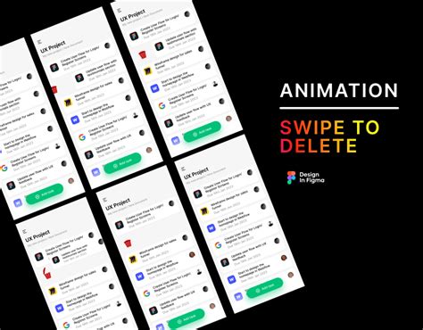 Animation Swipe To Delete On Behance