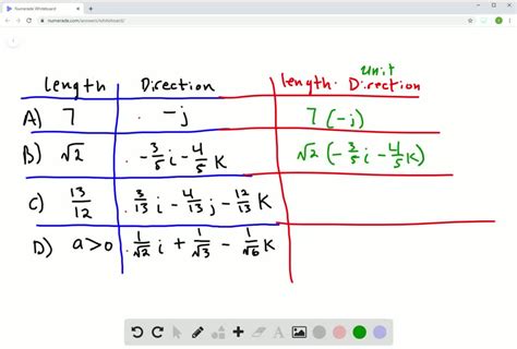 Find The Vectors Whose Lengths And Directions Are Given Try To Do The
