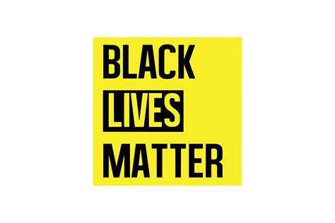 Black Lives Matter Yellow Logo Social Justice Png Image