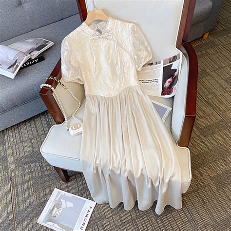 Plus Size Cheongsam Midi Dress Pluspreorder