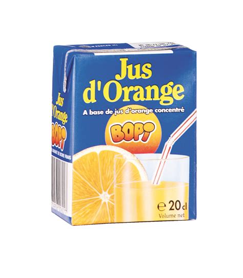 Jus Orange A Base De Concentre Briquette 20cl X 6 Jus De Fruits