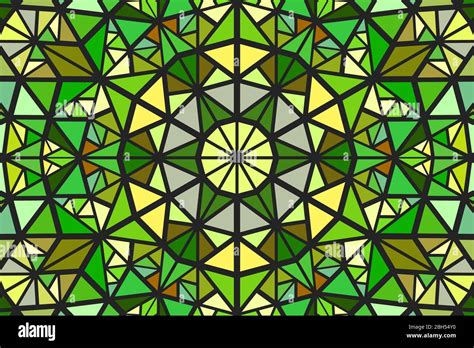 Dynamic Geometrical Abstract Round Mosaic Pattern Background Design