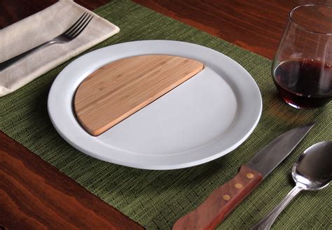 Plate And Board The Only Plate Available With An Integrated Cutting Board