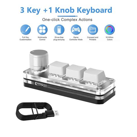Jual Macropad Macro Mechanical Keyboard RGB Mini Gaming Custom Programming Keys Knob Keypads