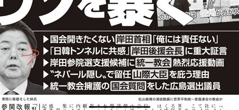 どらえもん🦞 On Twitter Moralityplayy 金子恭之は、勝共連合機関紙「思想新聞」で勝共推進議員名簿に名前がある園田