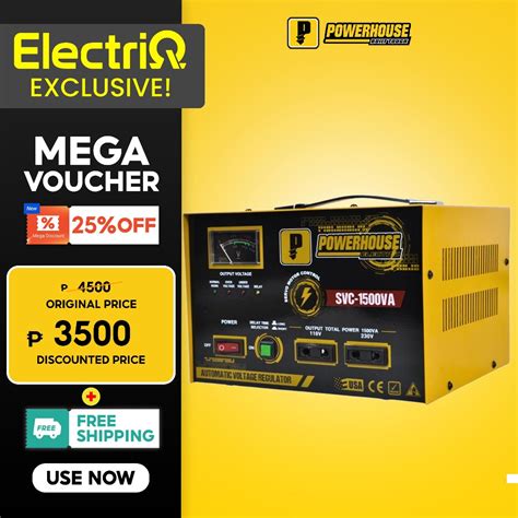 Electriq L Powerhouse Servo Motor Time Delay Automatic Voltage