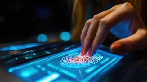 Fingerprint Scanning Technology Premium Ai Generated Image