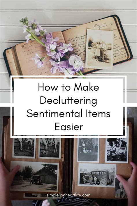 How To Make Decluttering Sentimental Items Easier Simple Lionheart Life