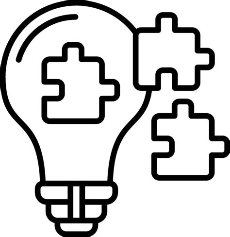 Light Bulb With Puzzle Pieces In It Vector Art At Vecteezy