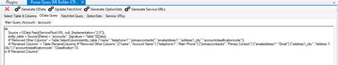 Using The Power Query M Builder For Xrmtoolbox To Generate M Code For