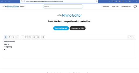 Clicking On Compare To Trix Does Not Work · Issue 63 · Konnorrogersrhino Editor · Github