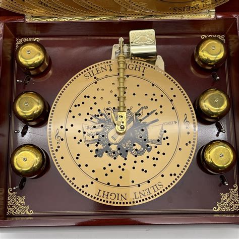 Blazing Auctions Mr Christmas Musical Brass Bell Symphonium Box W