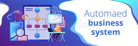Business Process Automation Bpa Concept Banner Header Stock Vector Illustration Of Economy