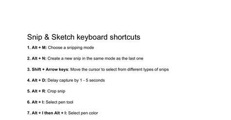 snip and sketch keyboard shortcuts pdf pdf docdroid
