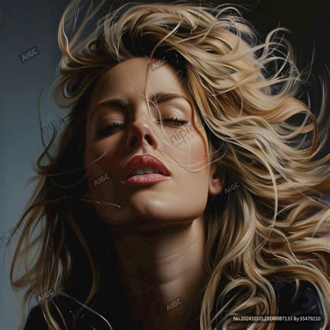 Ai创作图写实人物插画 质感合成风 写实人物绘画 数字美女插画 女性插画绘画时尚彩绘 全画幅大画幅美女人物 超写实插画 3d浮雕插画 扭曲人像